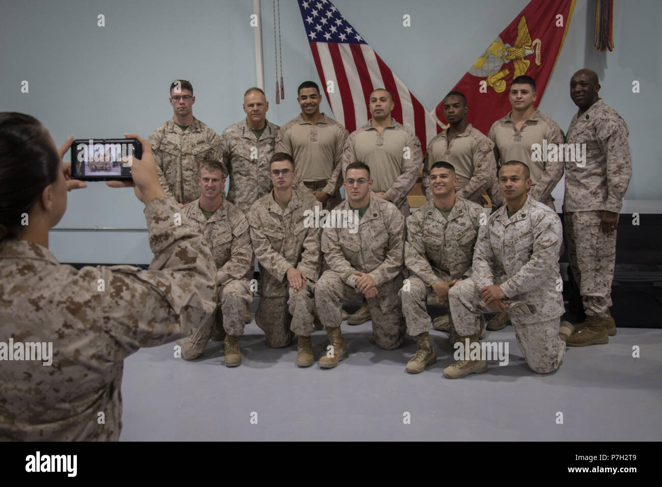 UNDISCLOSED LOCATION, MIDDLE EAST – The Commandant of the Marine Corps Gen. Robert B. Neller ...