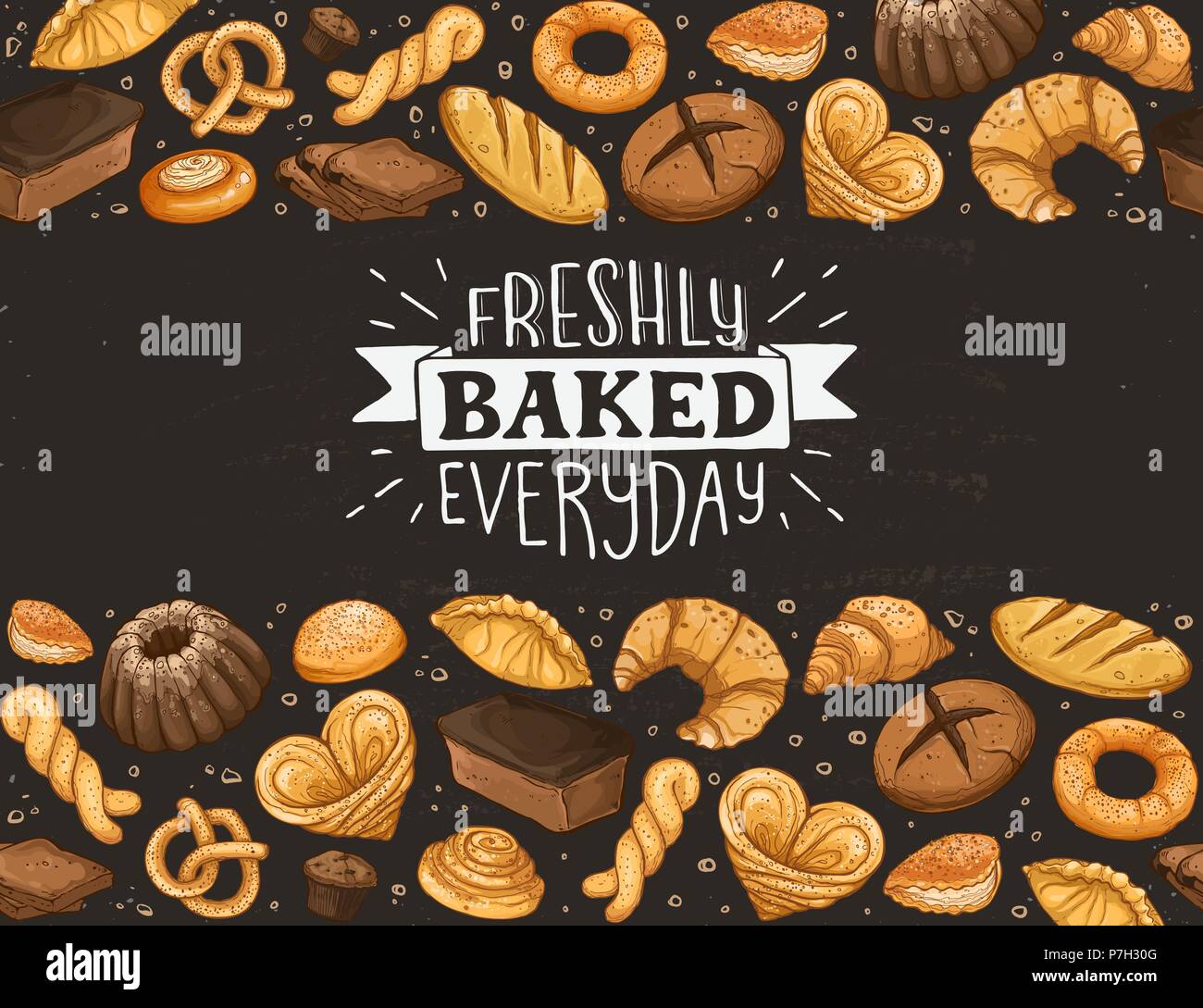 fresh bread poster Stock Vector Image & Art - Alamy