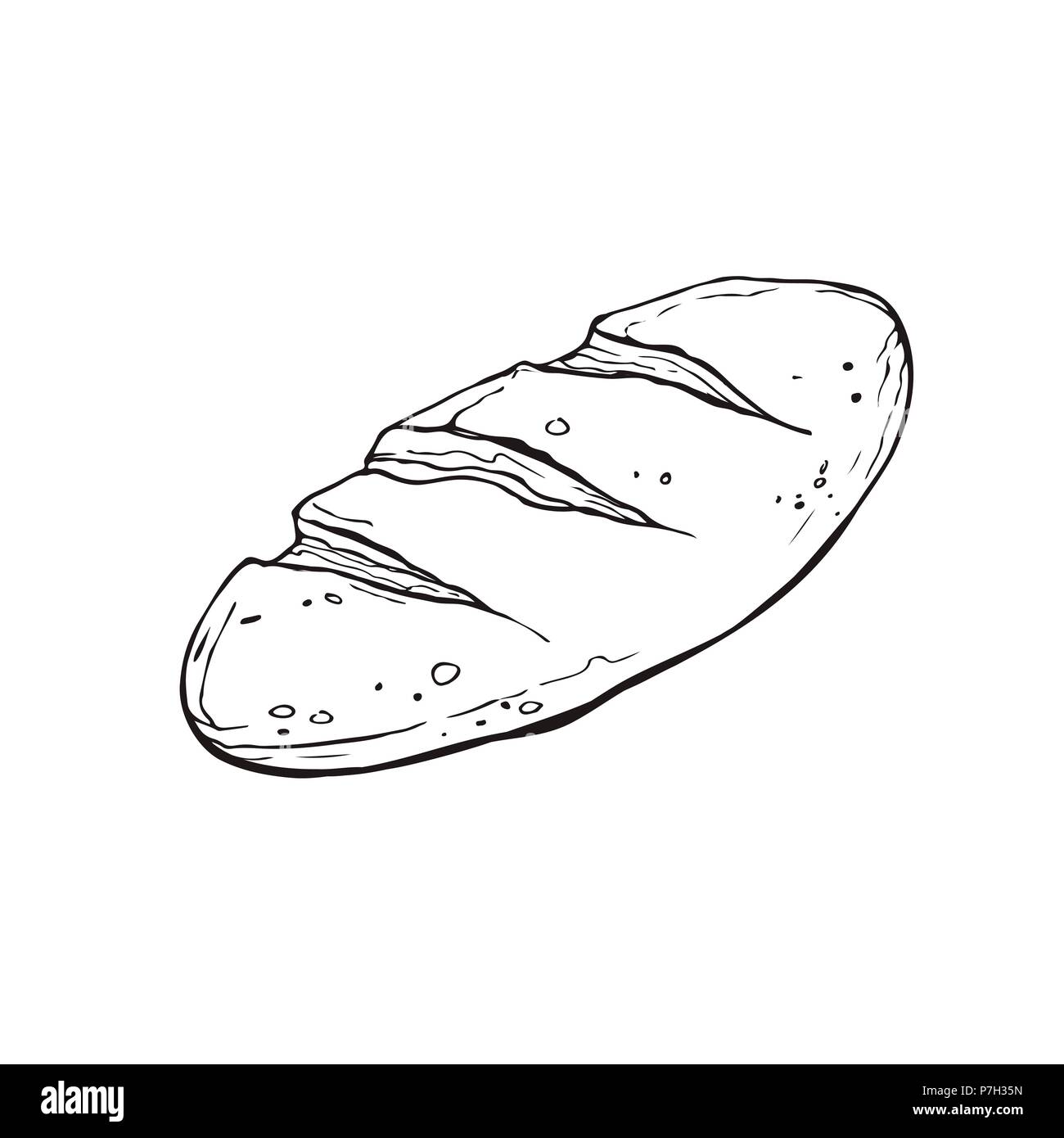 hand drawn bread Stock Vector Image & Art - Alamy