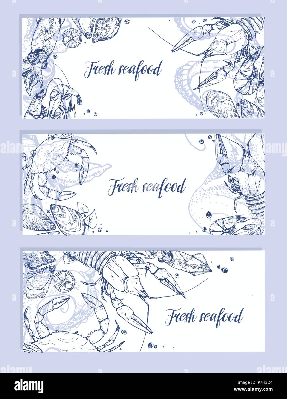 Oyster shellfish poster hi-res stock photography and images - Alamy