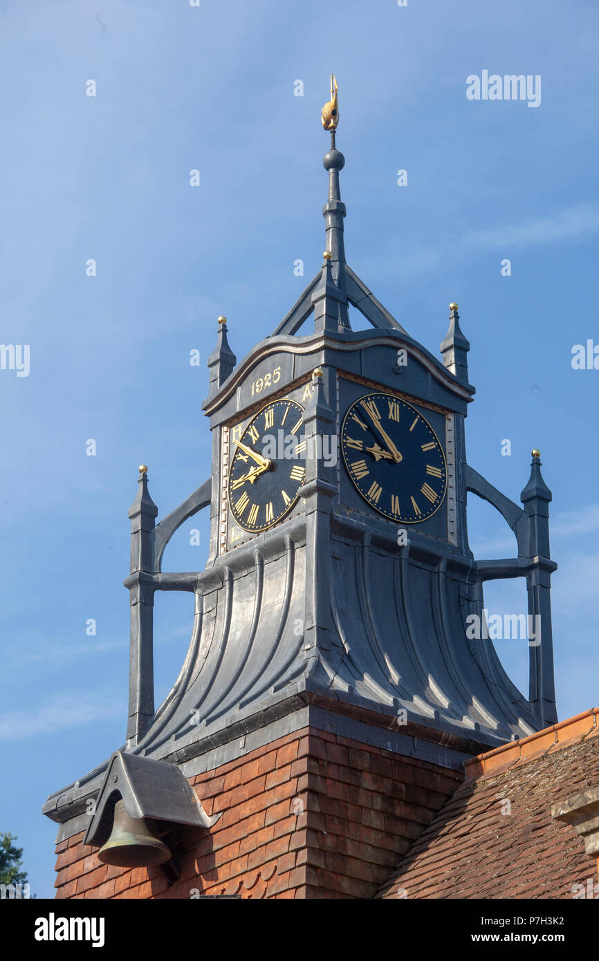 Goring village hall clock tower Stock Photo - Alamy