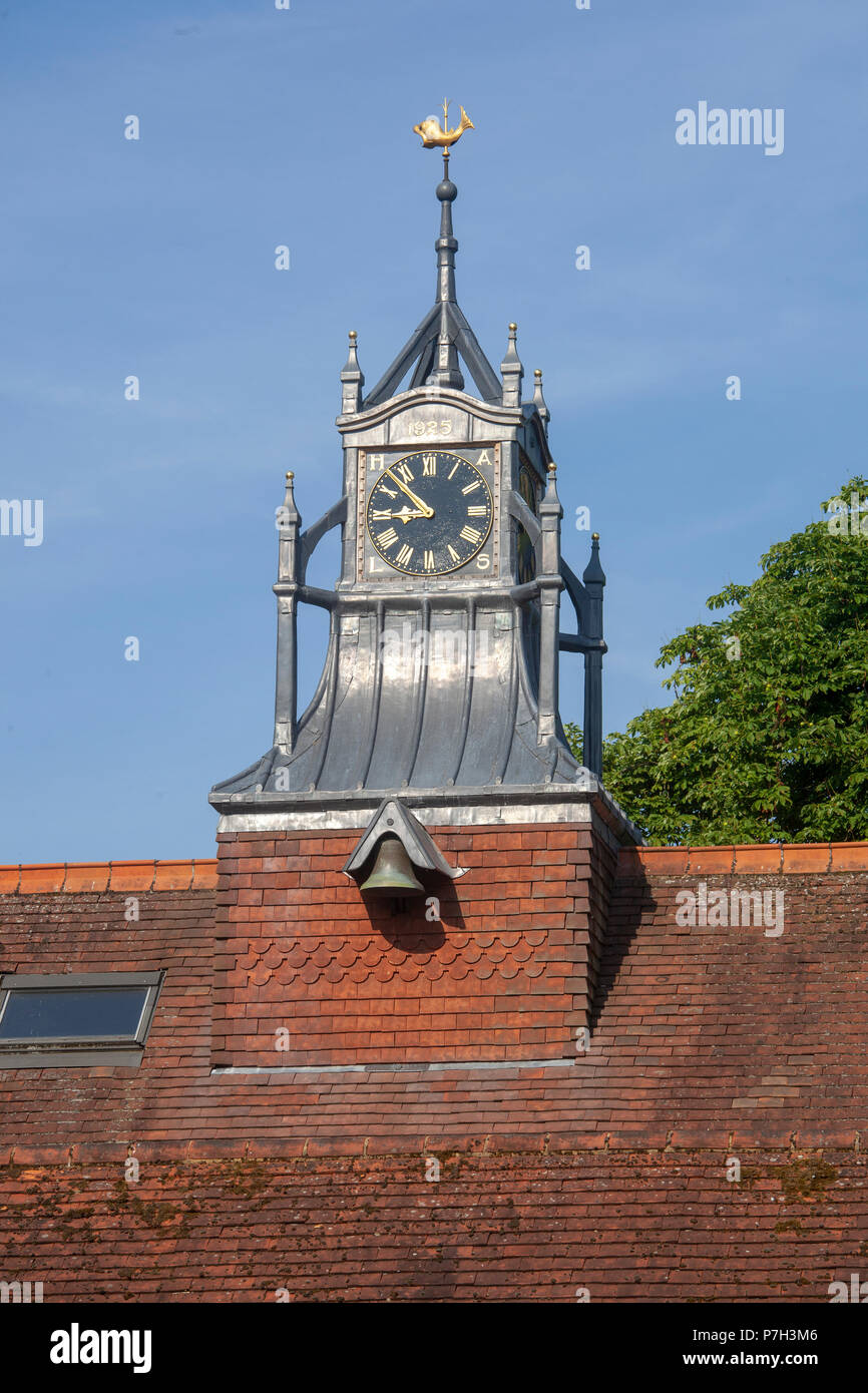 Goring village hall clock tower Stock Photo - Alamy