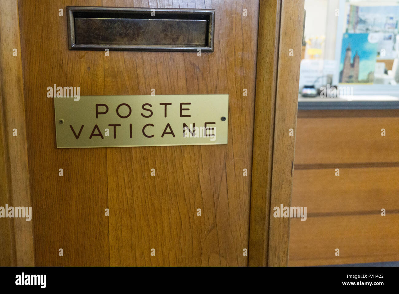 Vatican post office sign hi-res stock photography and images - Alamy