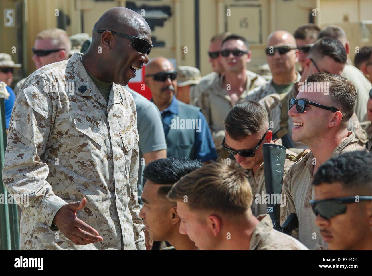 Sergeant Major of the Marine Corps Sgt. Maj. Ronald L. Green speaks ...