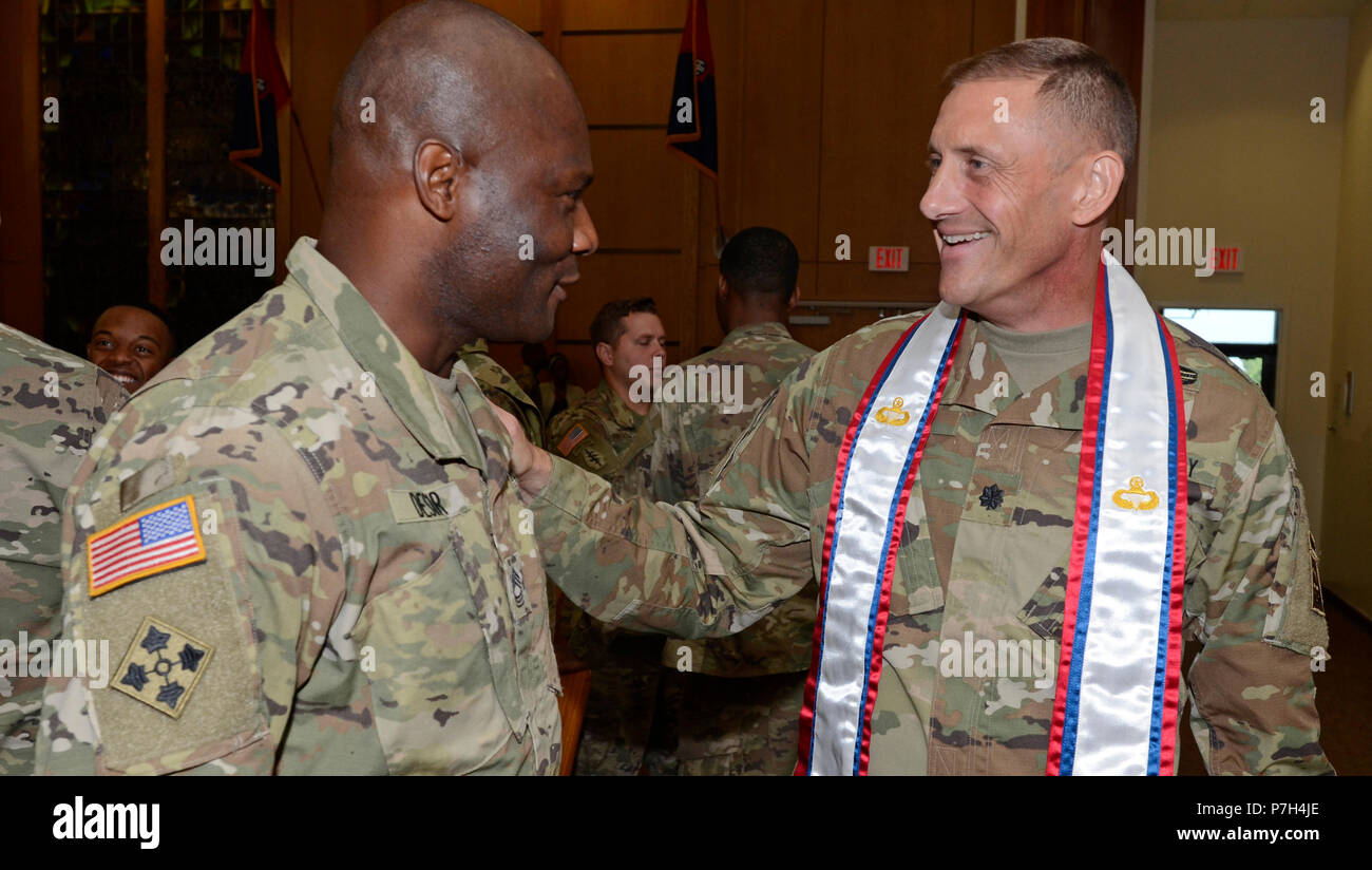 U.S. Army Lt. Col. Eddie Cook, the incoming 82nd Airborne Division ...