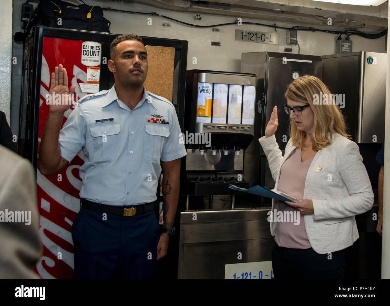 Seaman Kenwyn Berkeley, crewmember aboard Coast Guard Cutter Resolute ...