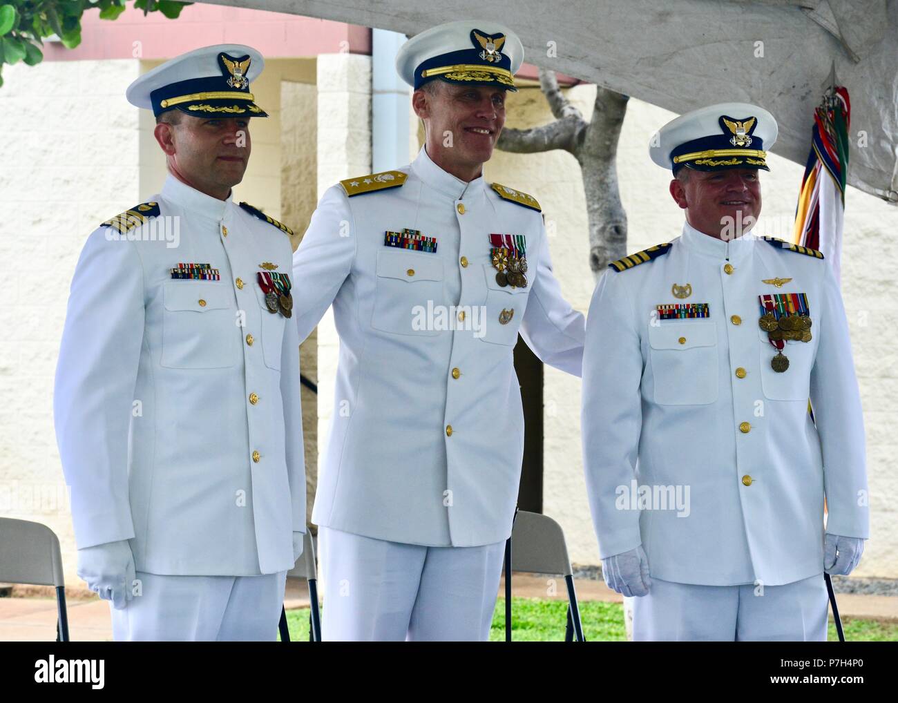 Coast Guard Base Honolulu held a change of command ceremony bidding ...