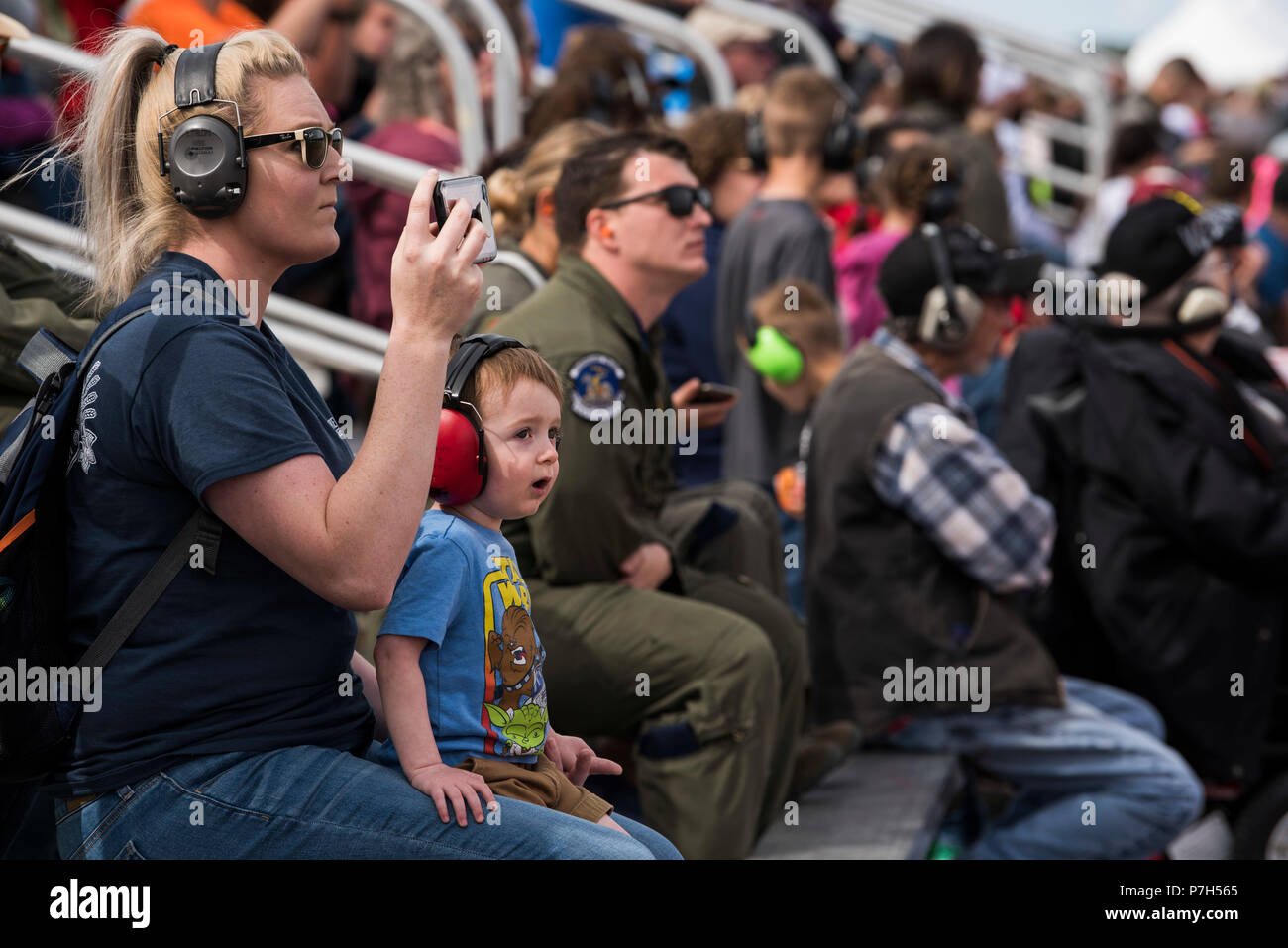 Grayson Phillips, 2, and his mother, Morgan Phillips, JBER civilian ...