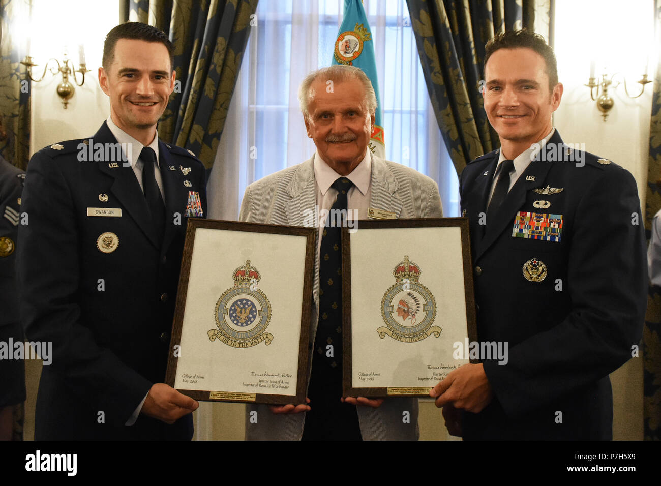 Lt. Col. Matthew Swanson, 336th Fighter Squadron commander at Seymour ...
