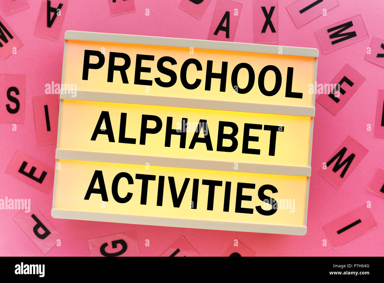 Preschool Alphabet Activities Concept With Lightbox Stock Photo Alamy preschool-alphabet-activities-concept-with-lightbox-stock-photo-alamy