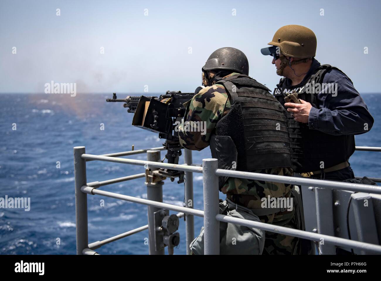 180630-N-DZ642-0139 MEDITERRANEAN SEA (June 30, 2018) Damage Controlman ...