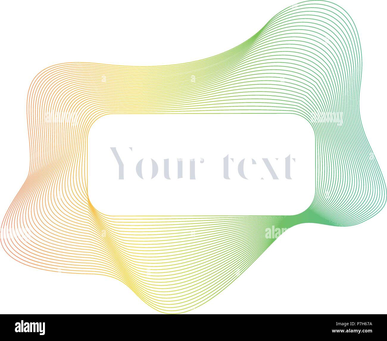 Abstract wavy background, banner with colorful wave line pattern ...