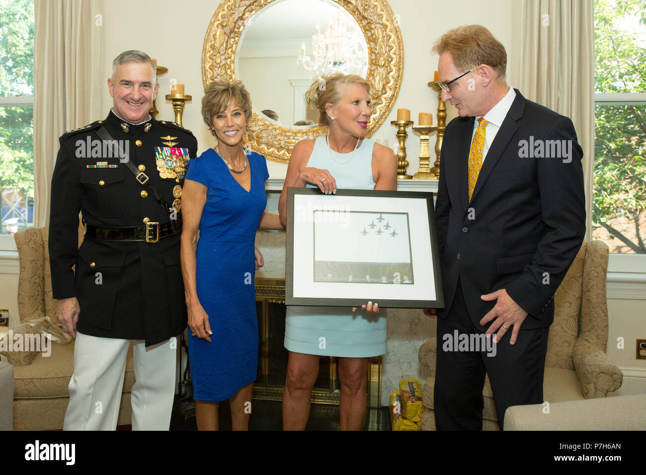 Assistant Commandant of the Marine Corps Gen. Glenn M. Walters, left ...