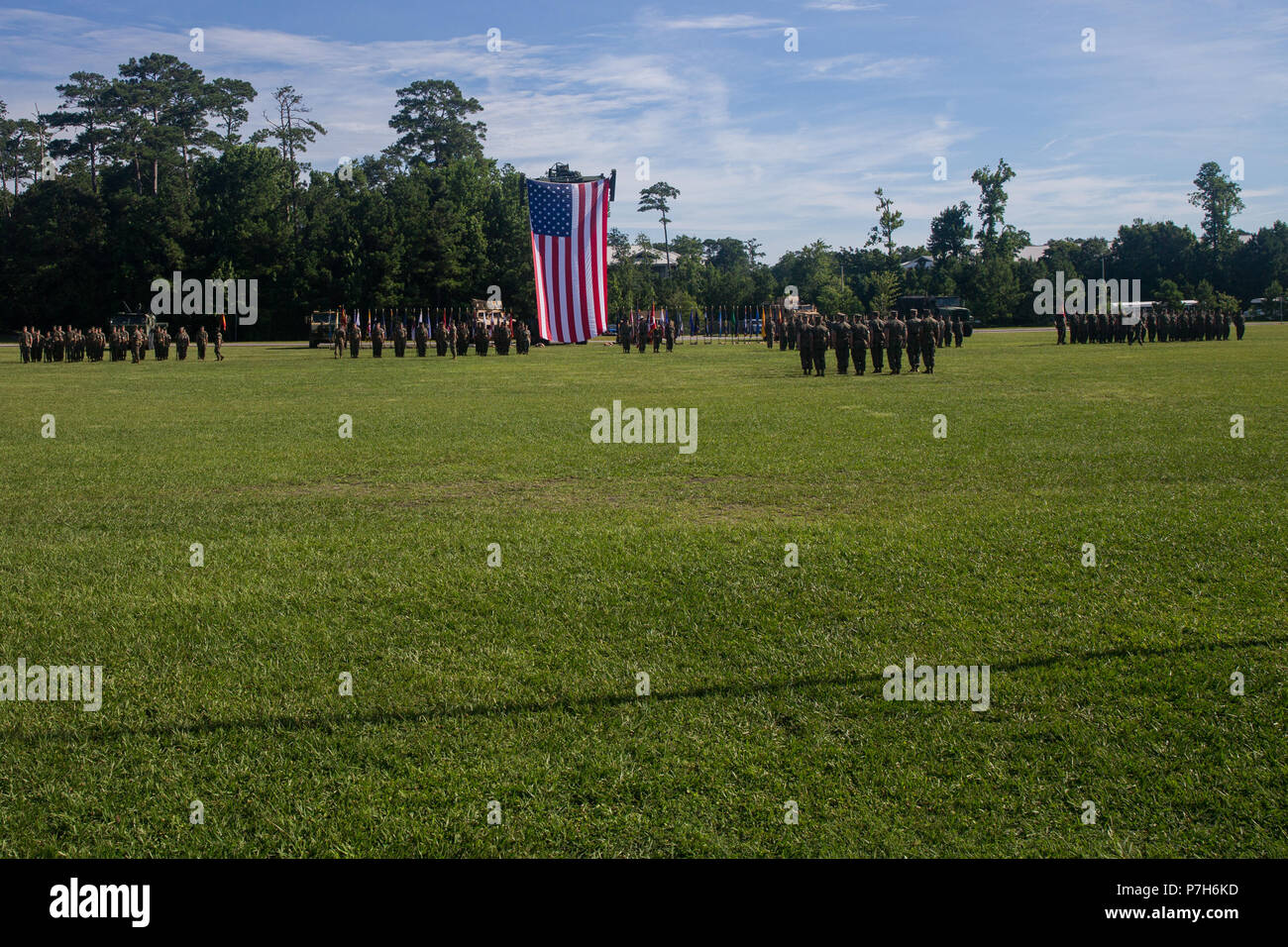 U.S. Marines with 2nd Transportation Support Battalion, Combat ...