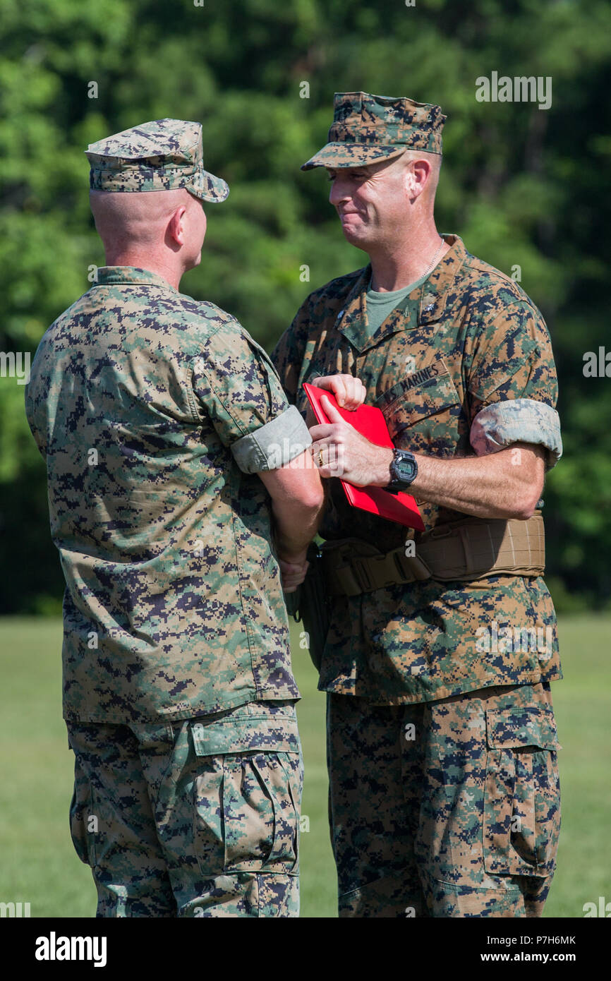 U.S. Marine Corps Lt. Col. Jonathan T. Baker, 2nd Transportation ...