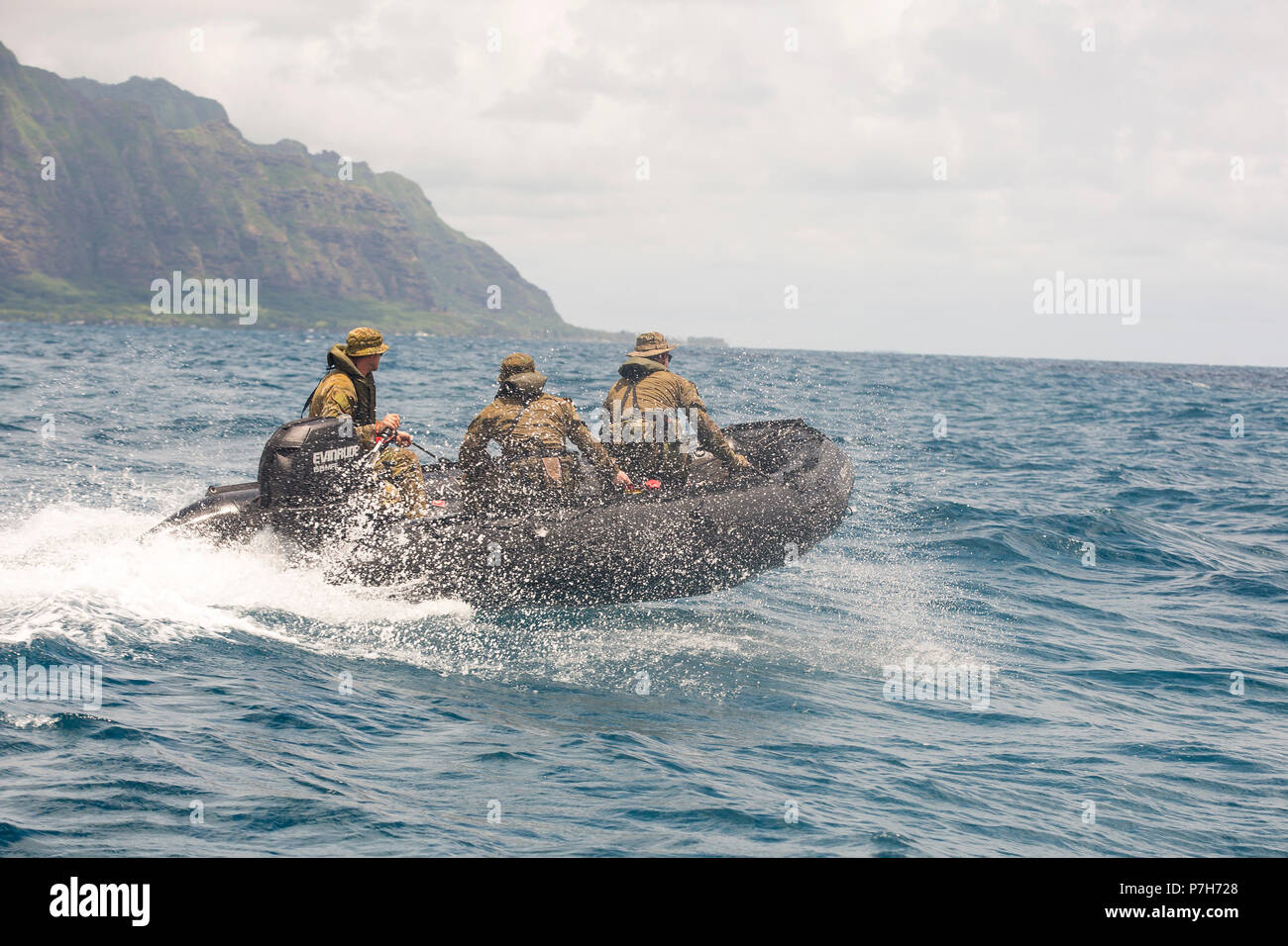 Zodiac mk2 grand raider general purpose inflatable boat hi-res stock ...