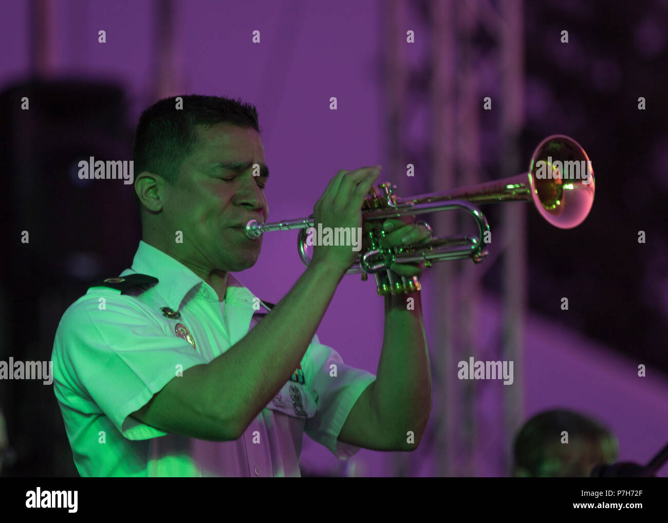Staff Sgt. Oswaldo Corea, an instrumentalist with the 4th Infantry ...