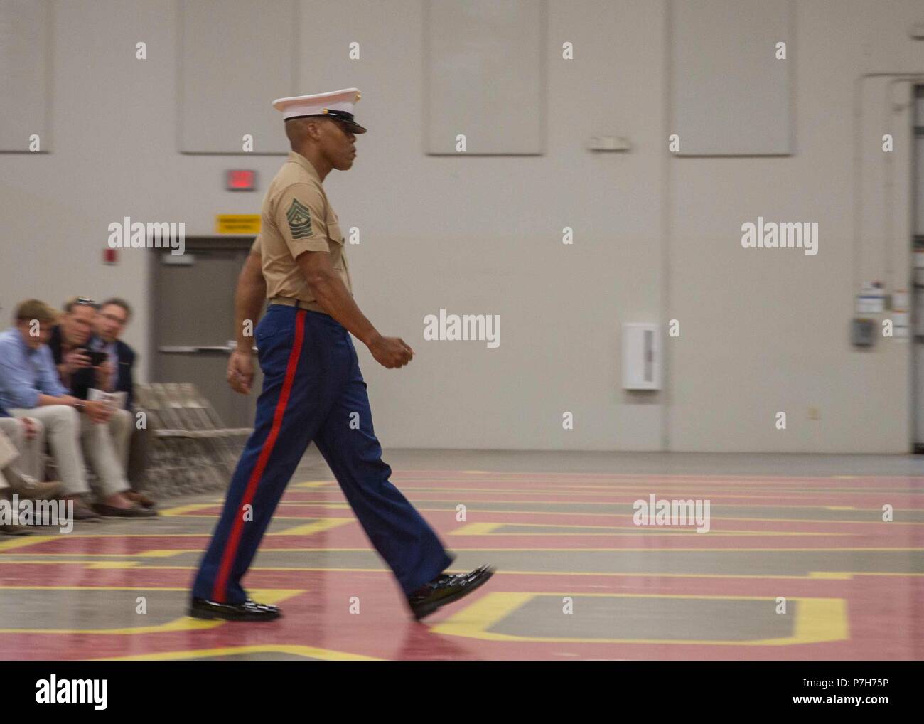 Sergeant Major Cortez L. Brown, the Sergeant Major for 6th Marine Corps ...