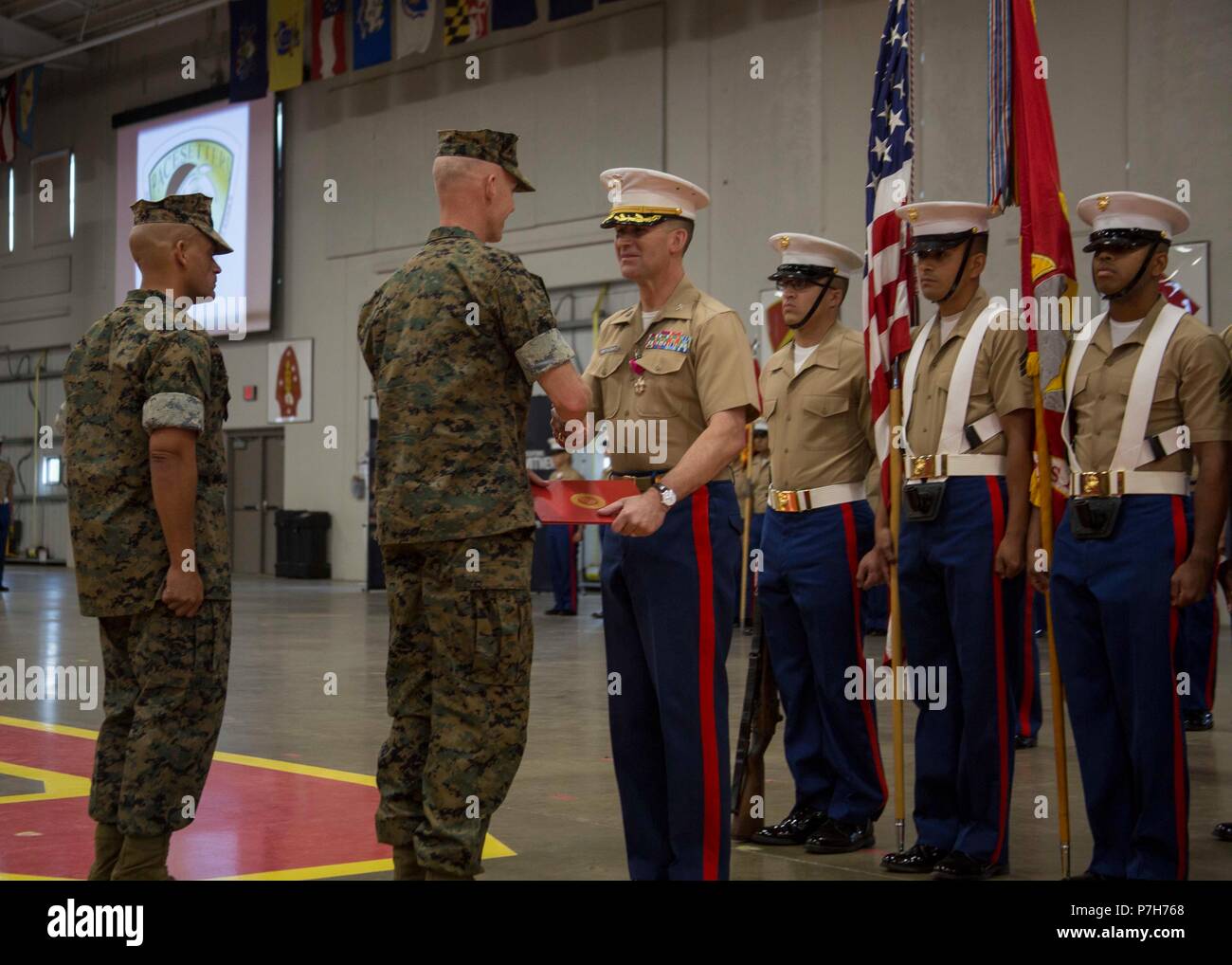 Colonel Jeffrey C. Smitherman, the outgoing Commanding Officer of 6th ...