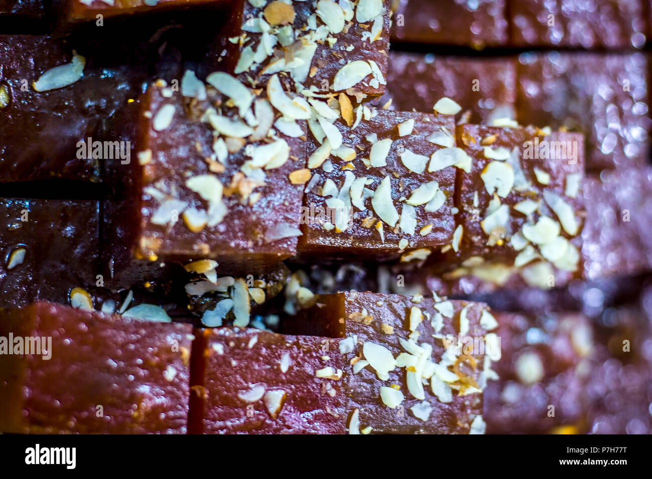 Close up of Indian sweets in the market Stock Photo - Alamy