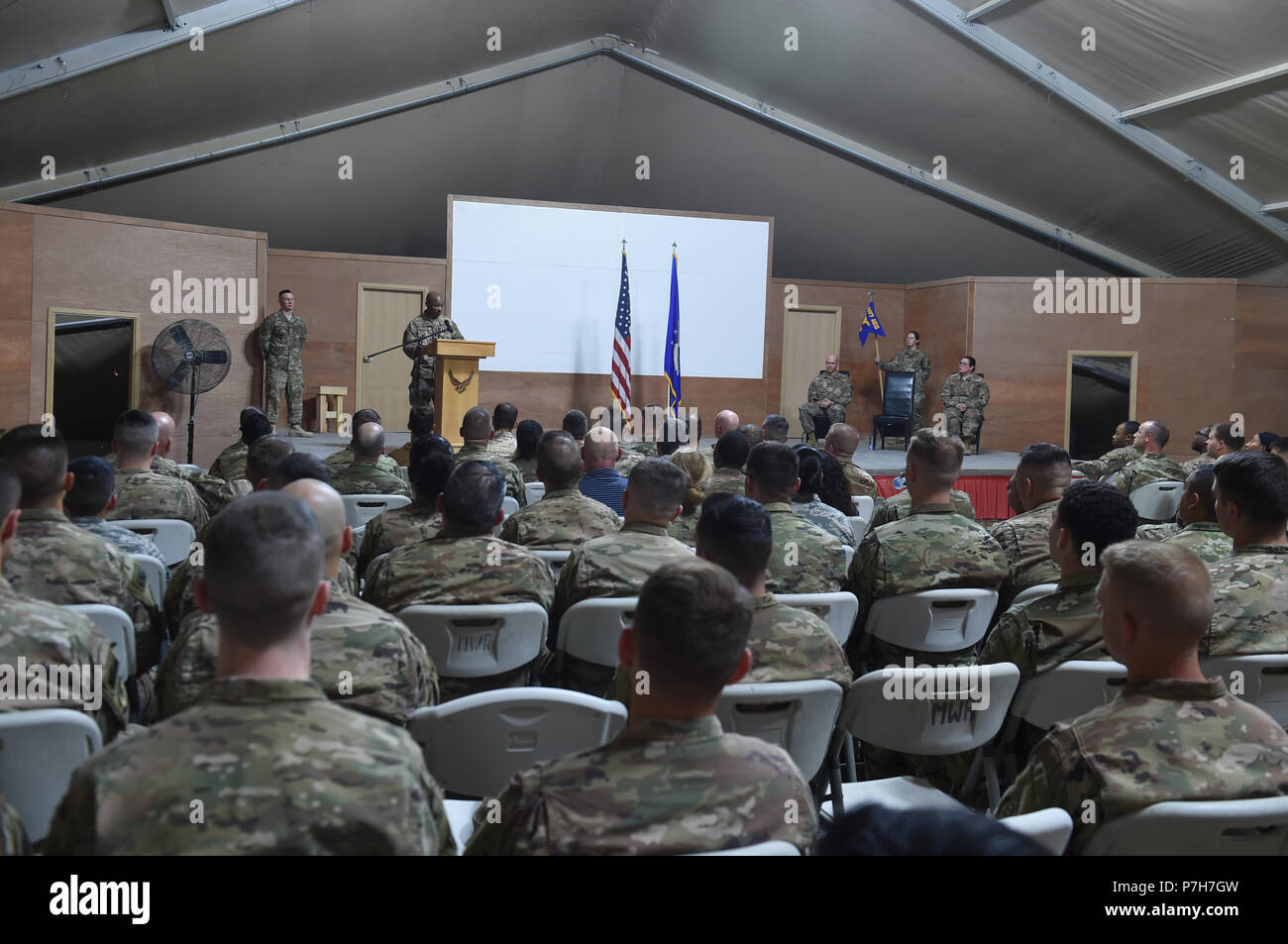 Lt. Col. Charlie Grover, 407th Expeditionary Communications Squadron ...