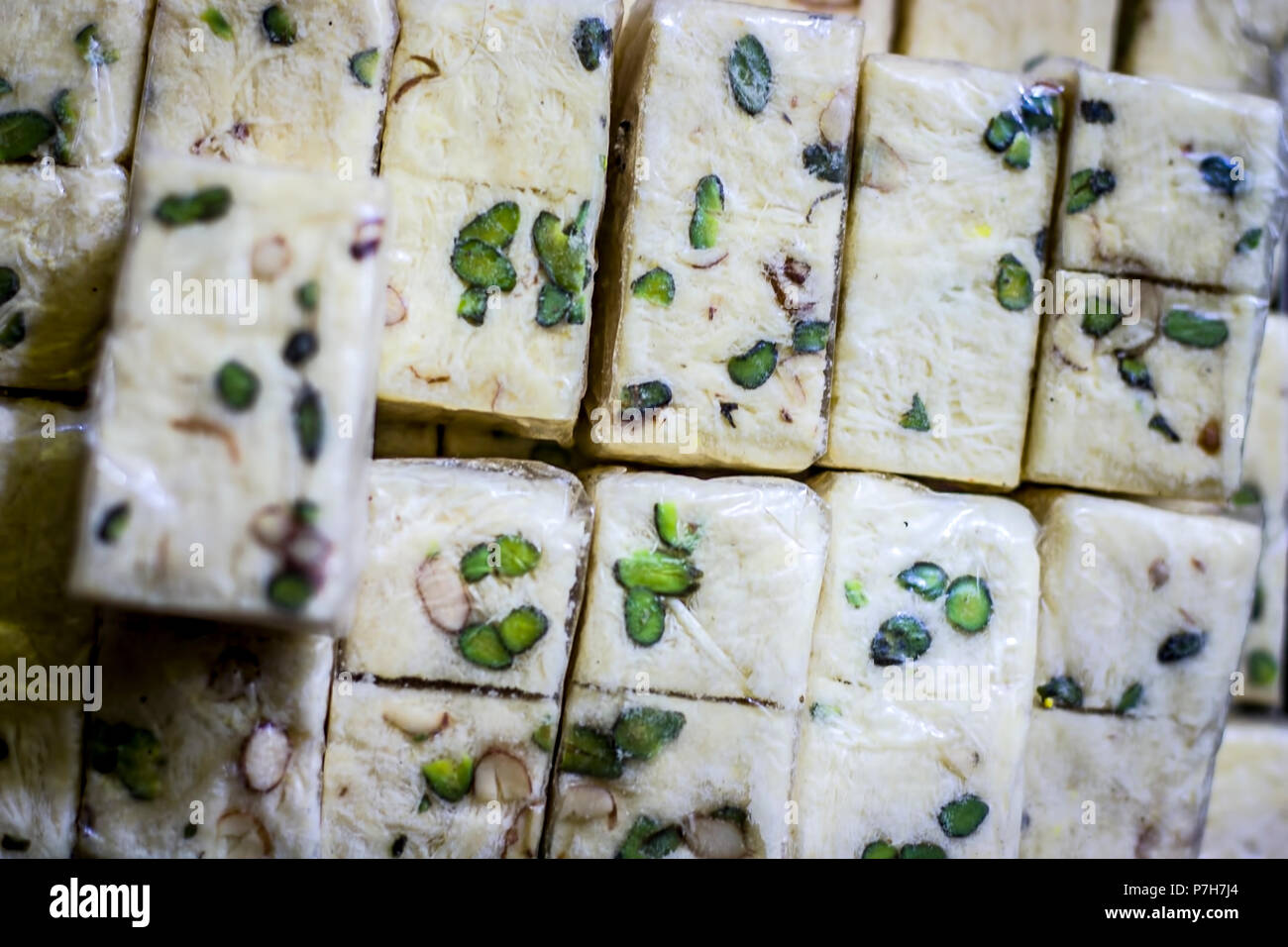 Close up of Indian sweets in the market Stock Photo - Alamy