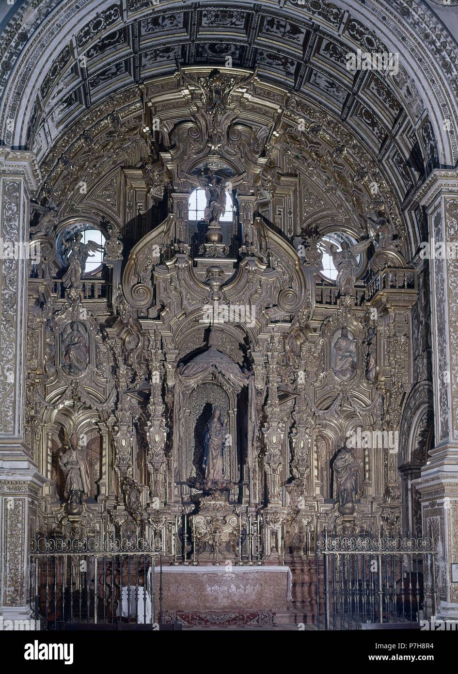 RETABLO BARROCO DE LA CAPILLA DE LA ANTIGUA - 1718. Author: Pedro Duque ...