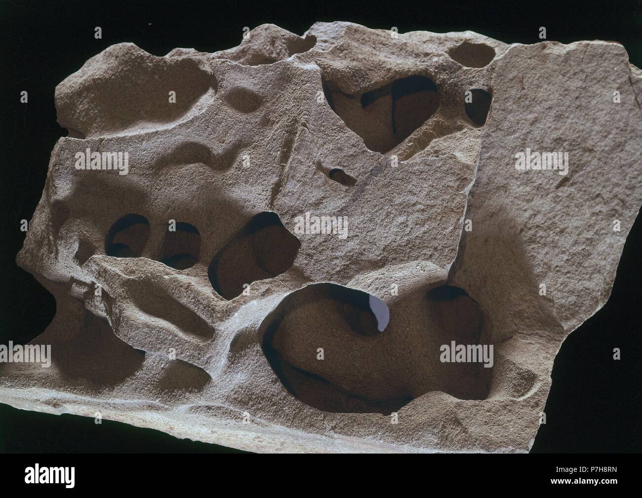 EFECTOS DE EROSION SOBRE UNA ROCA CALIZA Stock Photo - Alamy