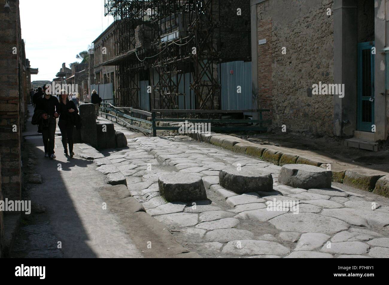 CALLE DE POMPEYA. Location: EXTERIOR, ITALIA Stock Photo - Alamy