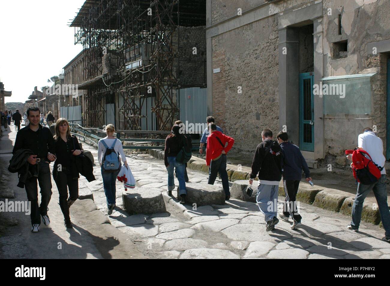 CALLE DE POMPEYA. Location: EXTERIOR, ITALIA Stock Photo - Alamy