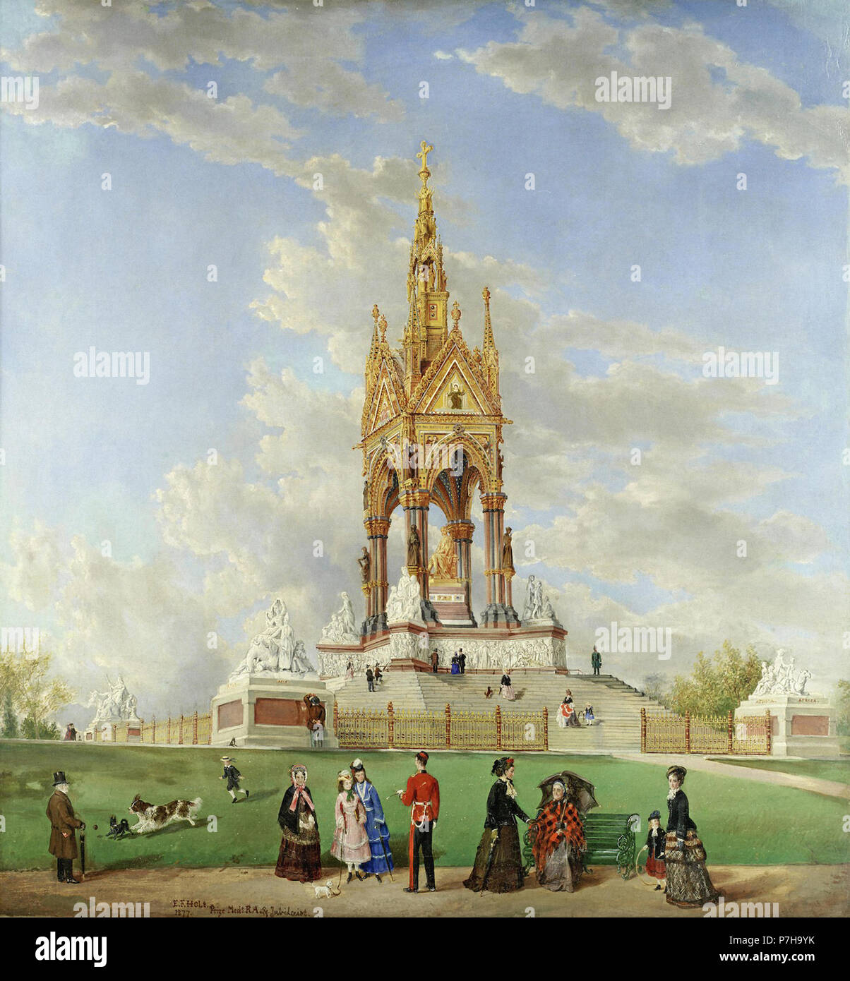 Holt Edwin Frederick - the Albert Memorial London Stock Photo - Alamy
