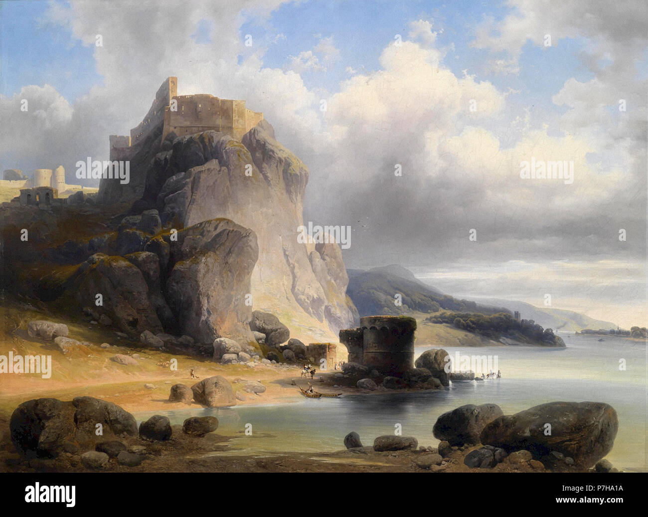 Holzer Josef - View of the Ruins of Devin Castle (Theben Stock Photo ...
