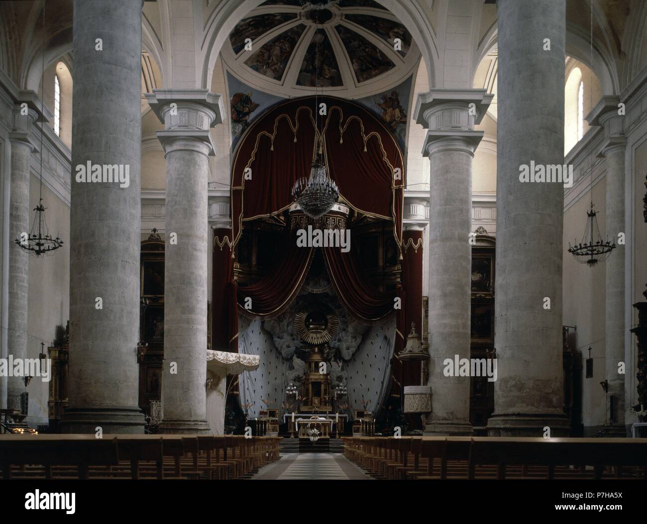 INTERIOR DE LA CATEDRAL DE SANTA MARIA MAGDALENA - SIGLO XVII - BARROCO ...