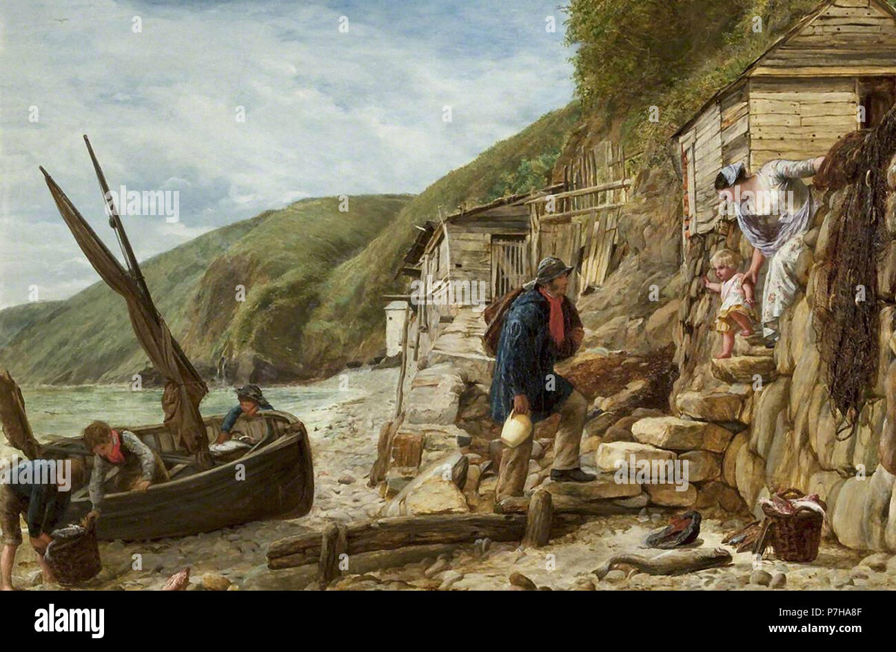 Hook James Clarke - Welcome Bonny Boat! the Fisherman's Return (Scene ...