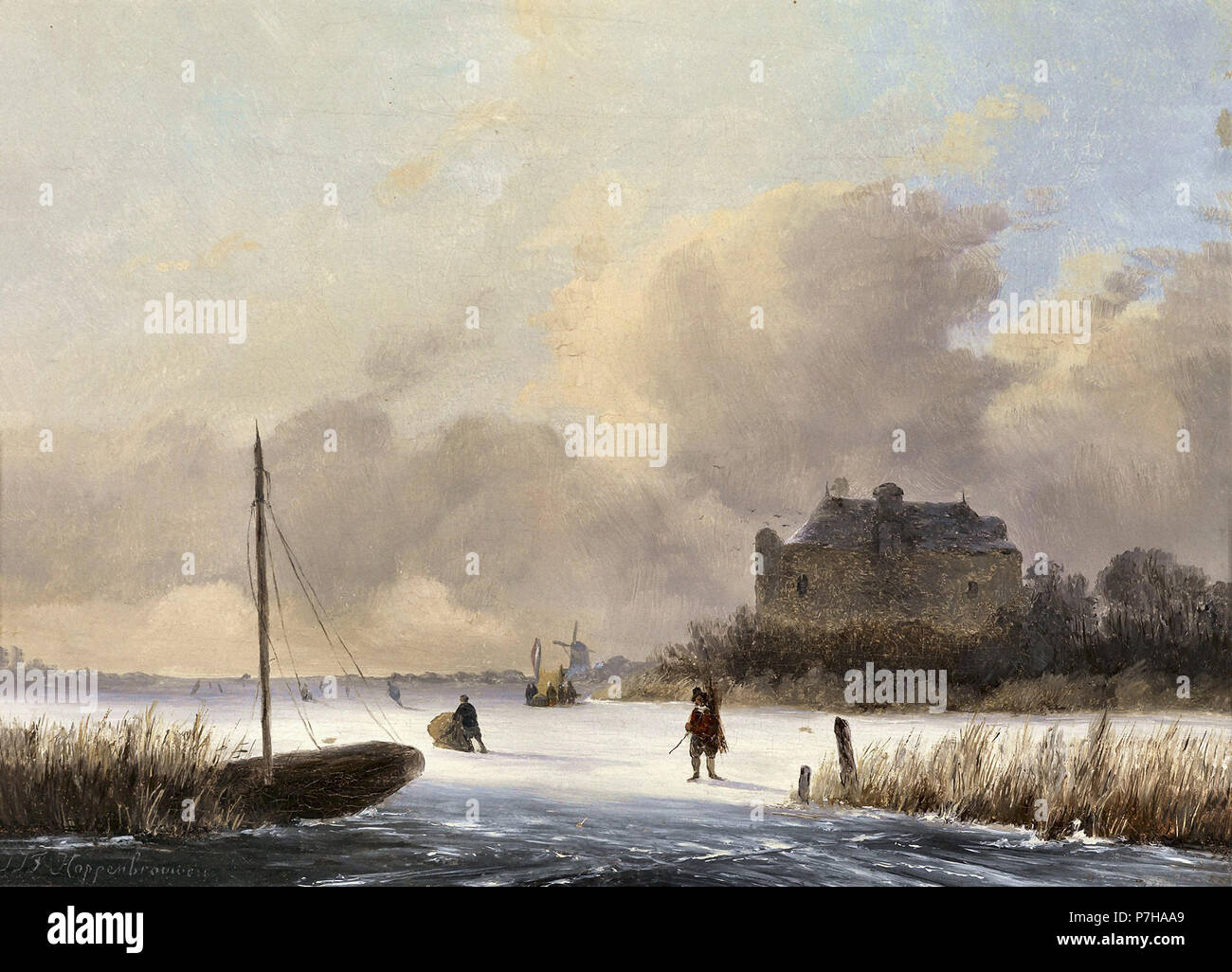 Ice skaters in landscape hi-res stock photography and images - Alamy