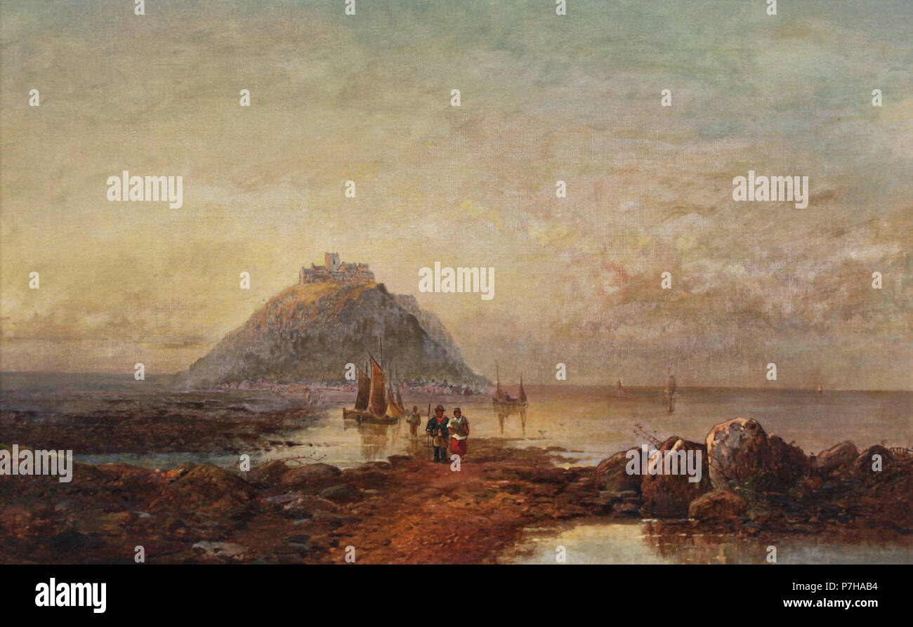 Horlor Joseph - a View of St Michael's Mount Stock Photo - Alamy