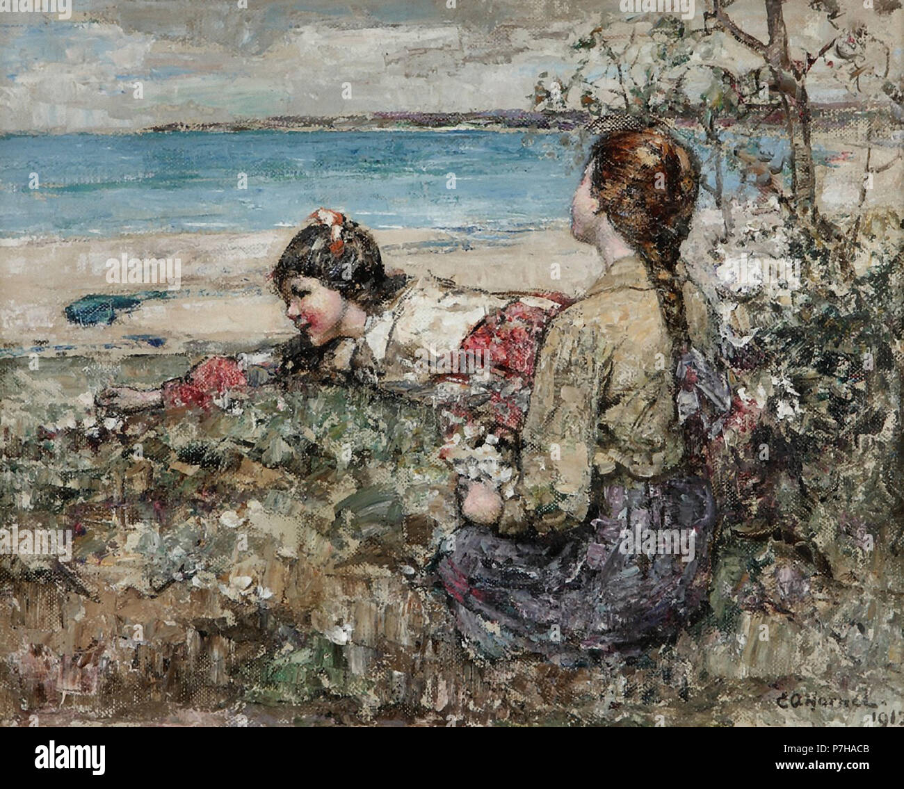 Hornel Edward Atkinson - Brighouse Belles Stock Photo - Alamy