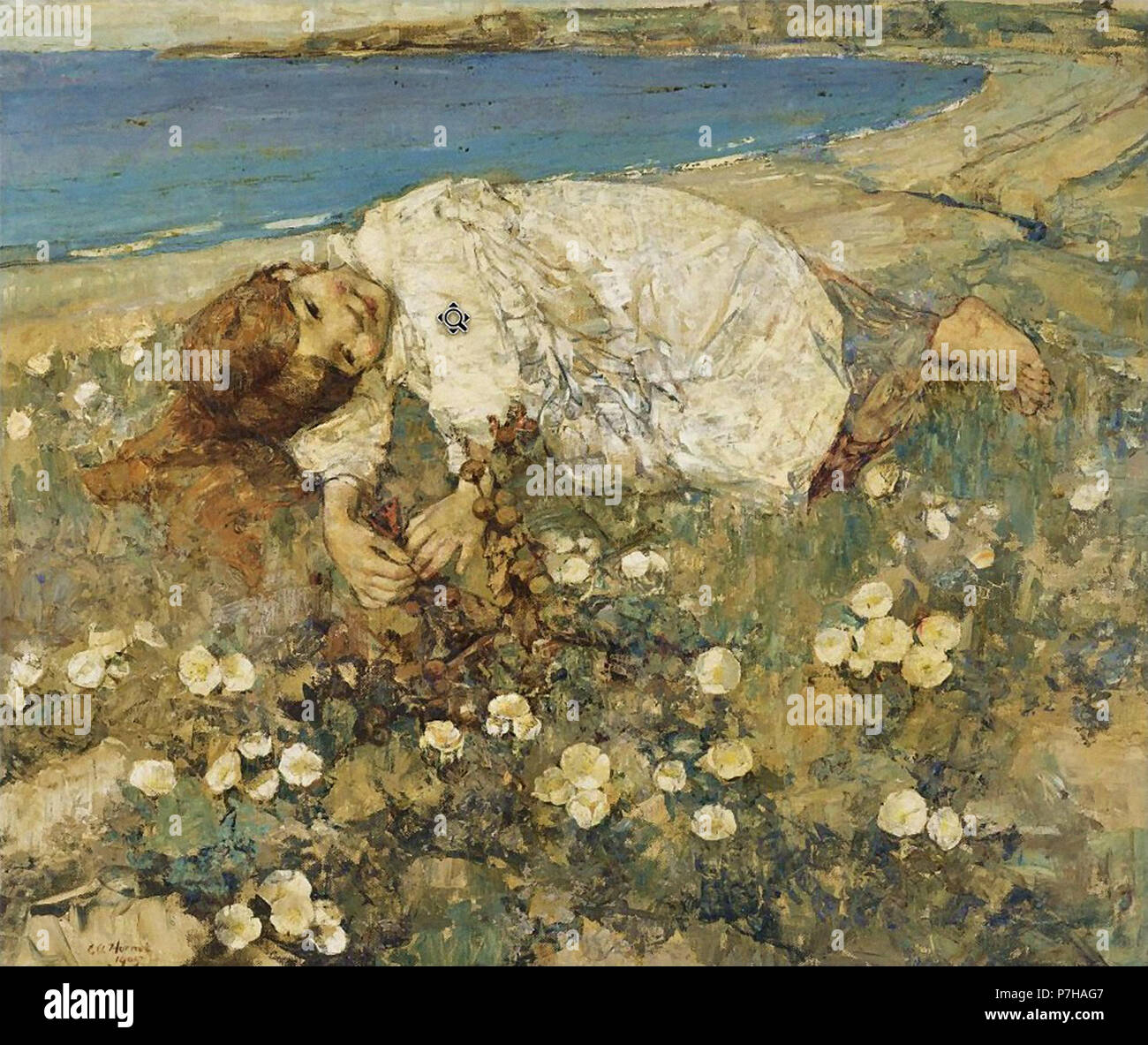 Hornel Edward Atkinson - Reverie Stock Photo - Alamy