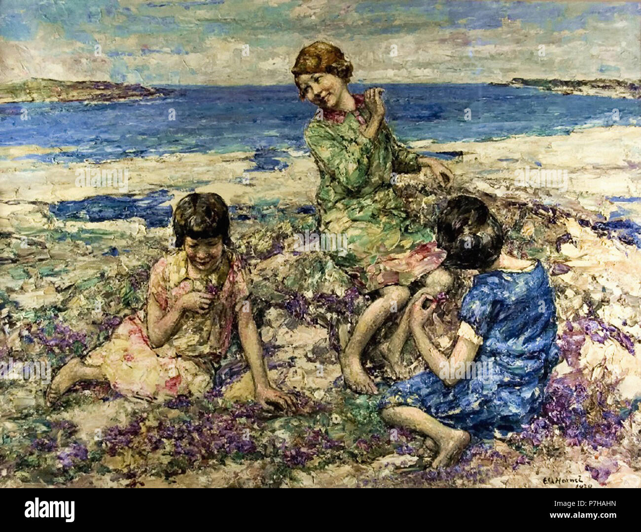 Hornel Edward Atkinson - Summer's Day Stock Photo - Alamy