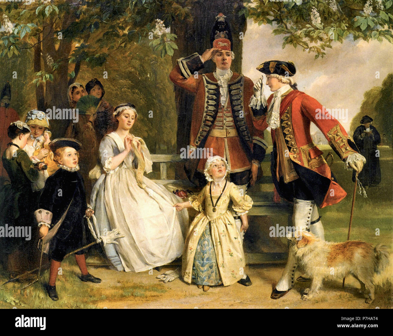 Horsley John Calcott - the Unwilling Salute Stock Photo - Alamy