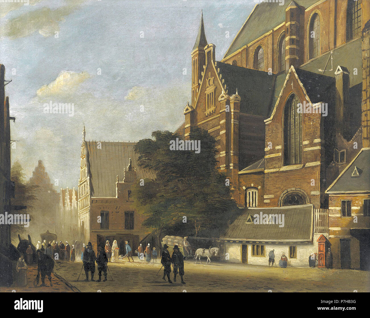 Hove Hubertus Van - a Dutch Street Scene Stock Photo - Alamy