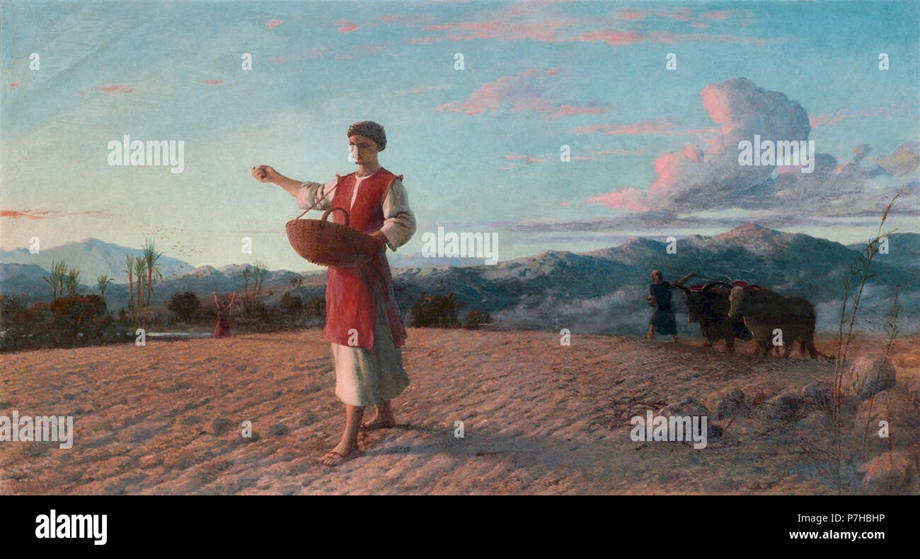Herbert John Rogers - the Sower Stock Photo - Alamy