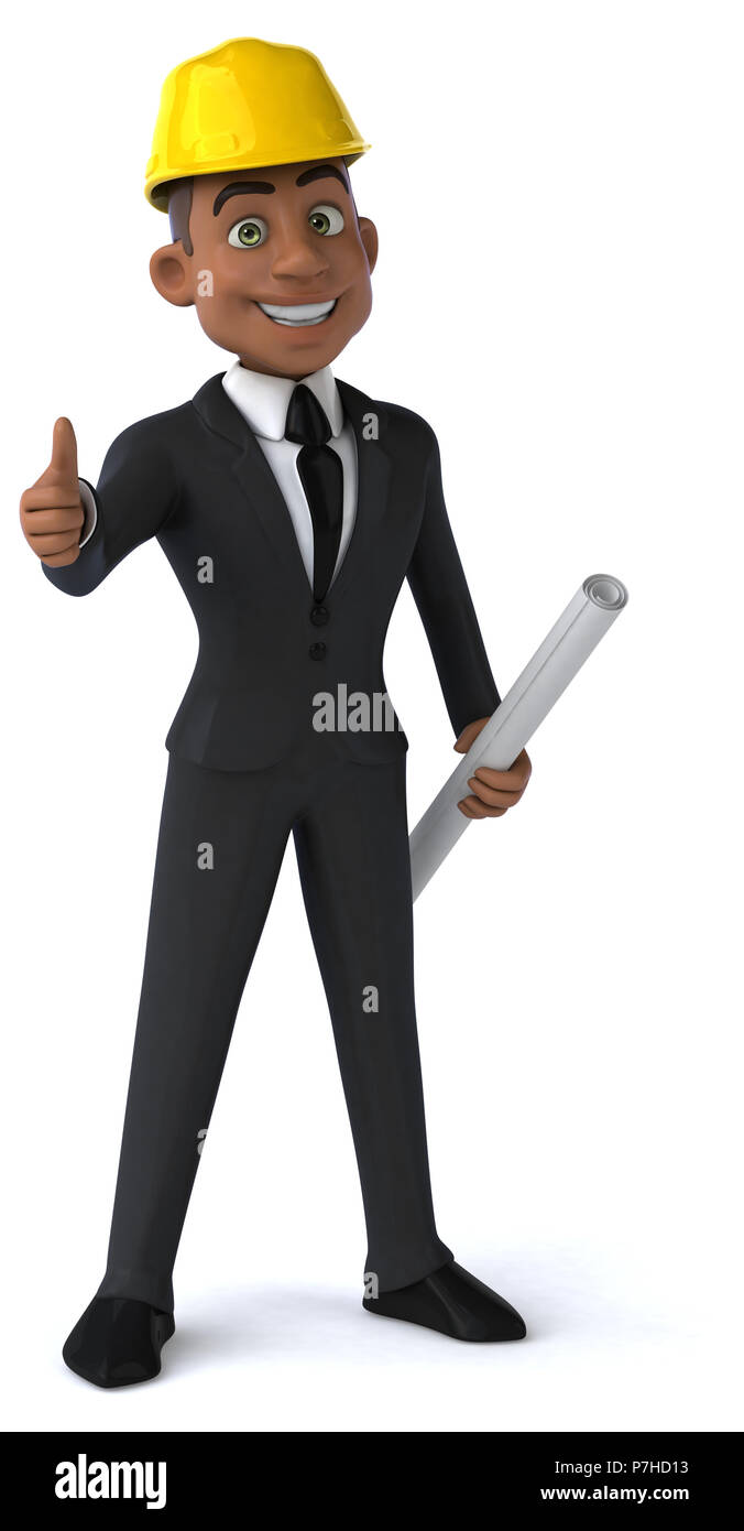 African engineer planning Cut Out Stock Images & Pictures - Alamy