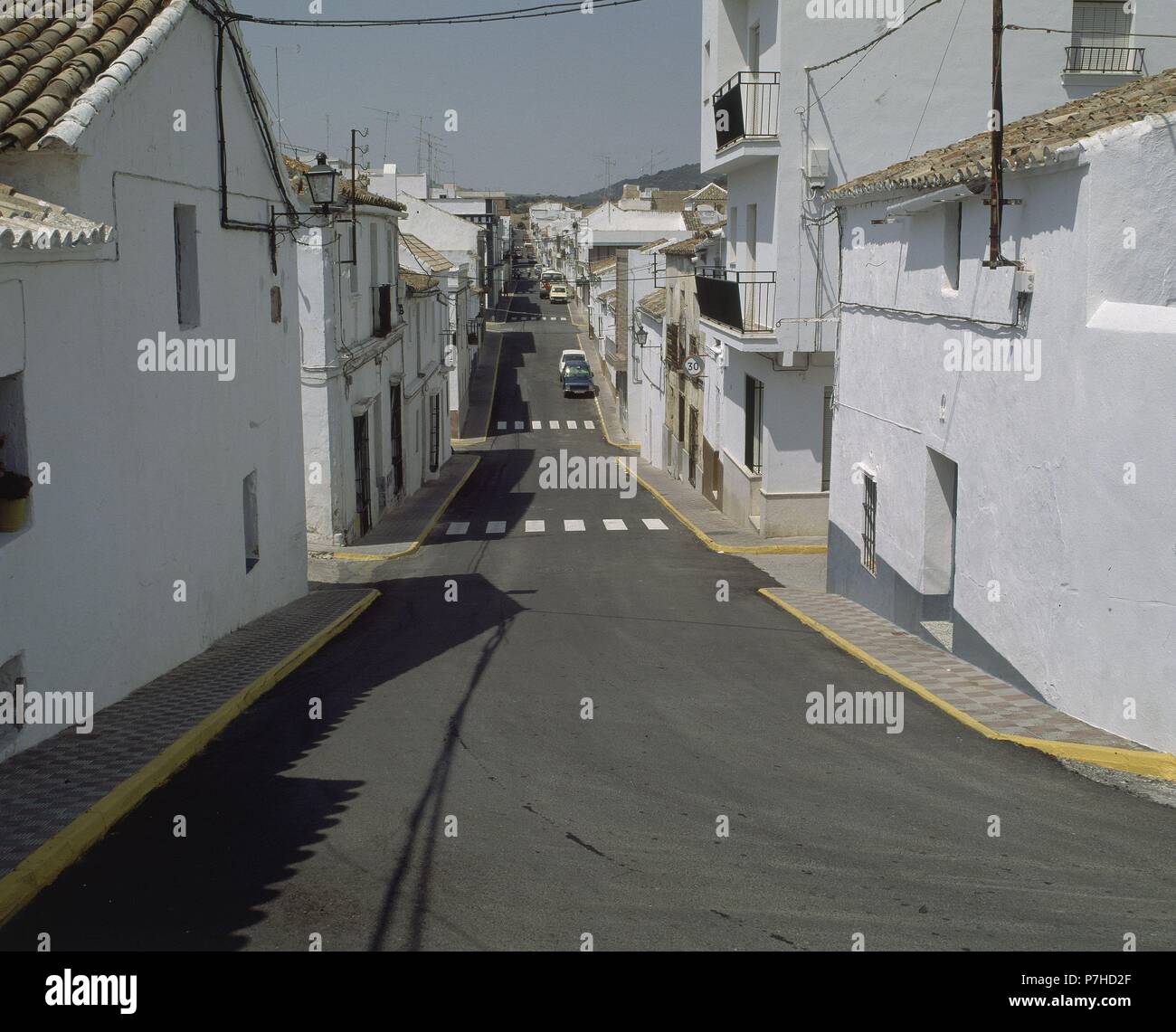 CALLE REAL. Location: EXTERIOR, EL ALGAR, SPAIN Stock Photo - Alamy