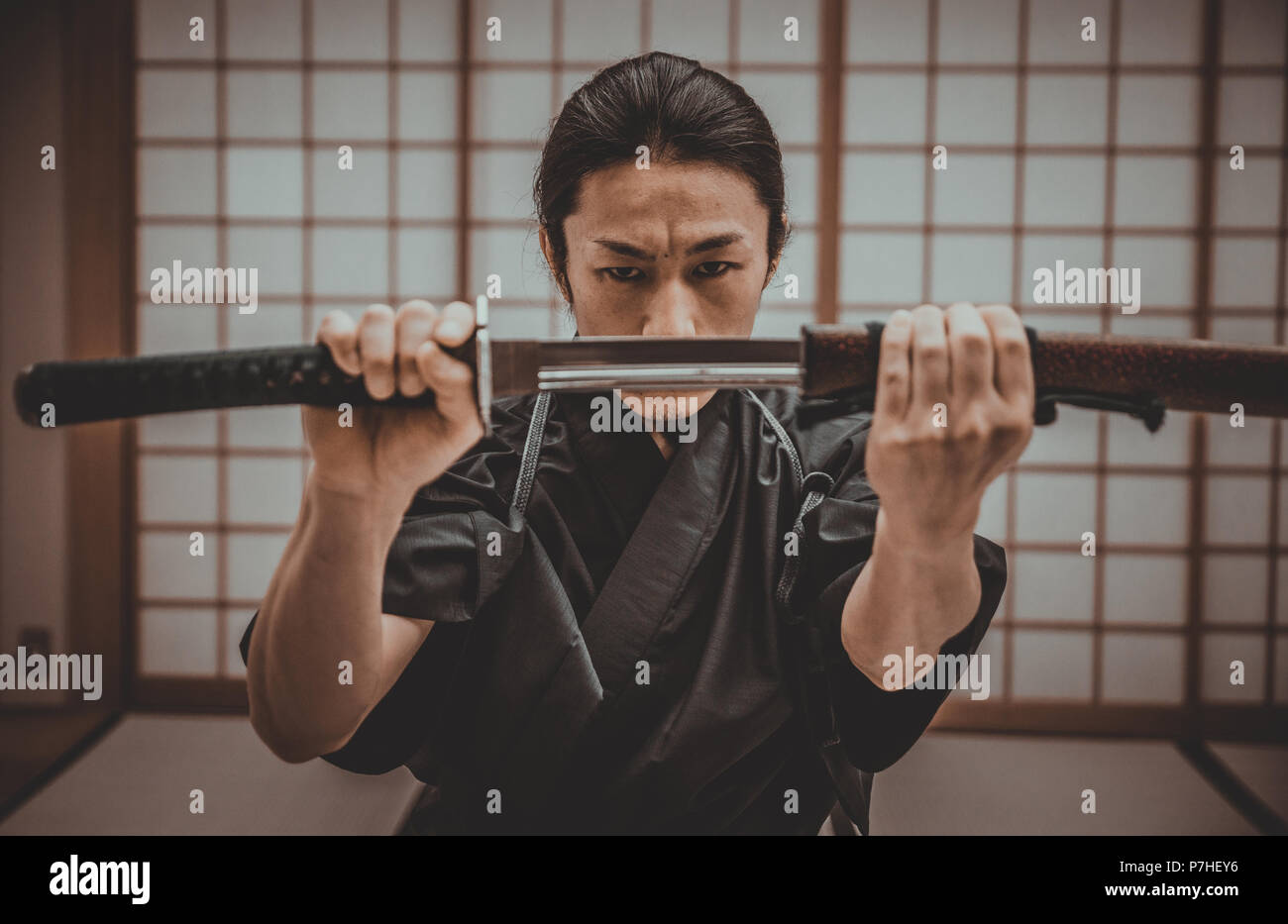 Samurai training kyoto hi-res stock photography and images - Alamy
