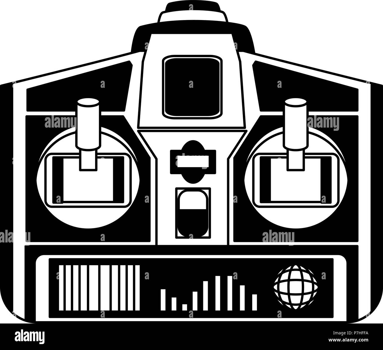 Drone remote control vector illustration graphic design Stock Vector ...