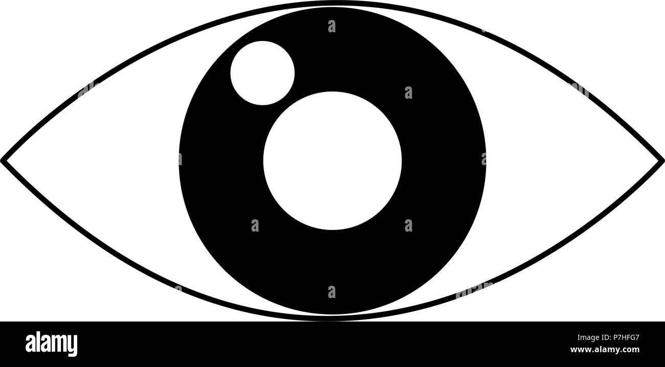 Human eye symbol vector illustration graphic design Stock Vector Image ...