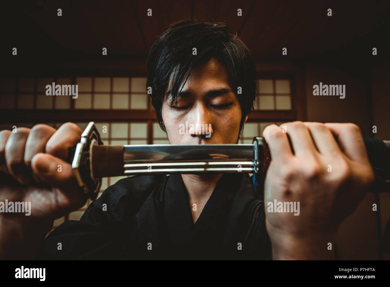 Samurai training kyoto hi-res stock photography and images - Alamy