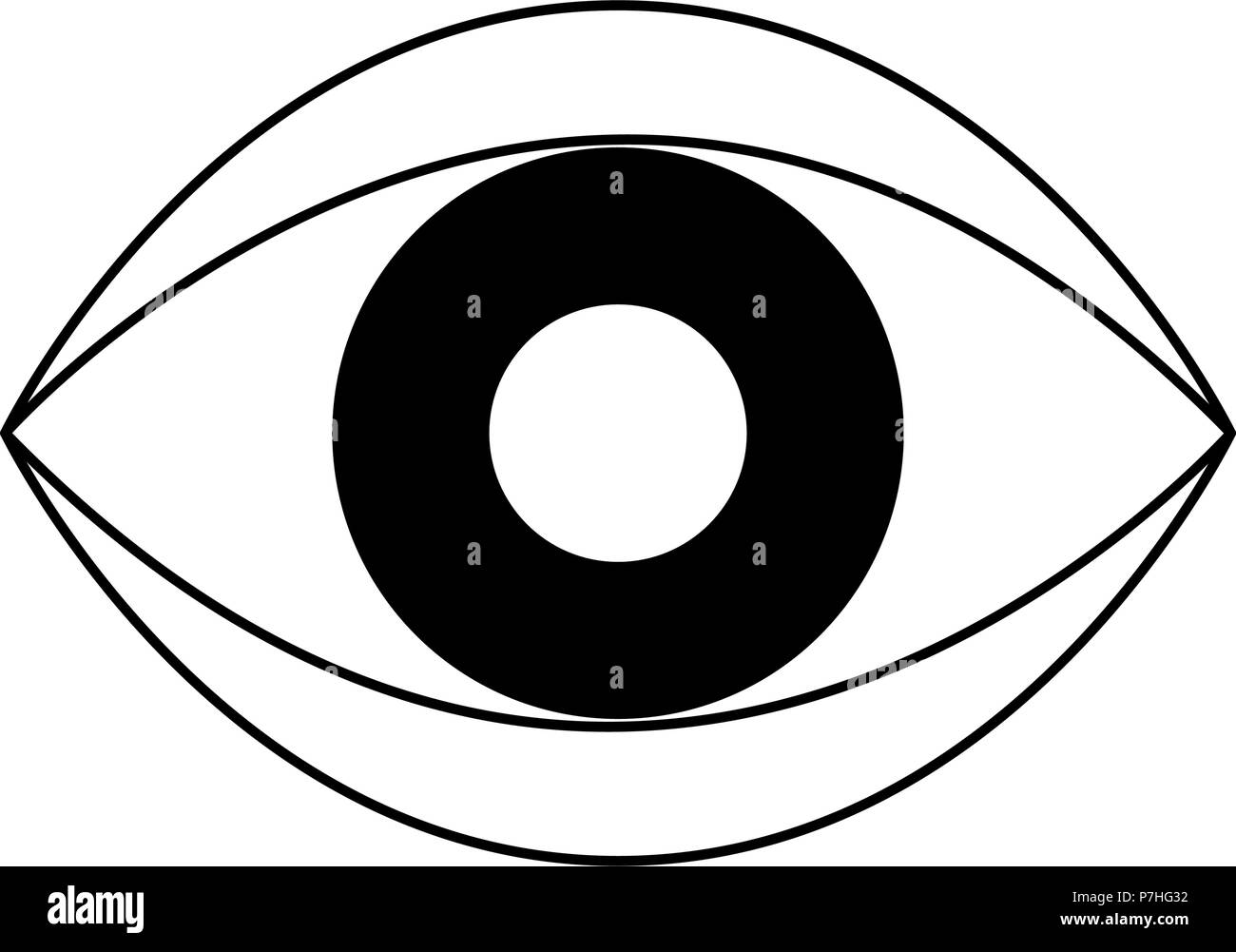 Human eye symbol vector illustration graphic design Stock Vector Image ...