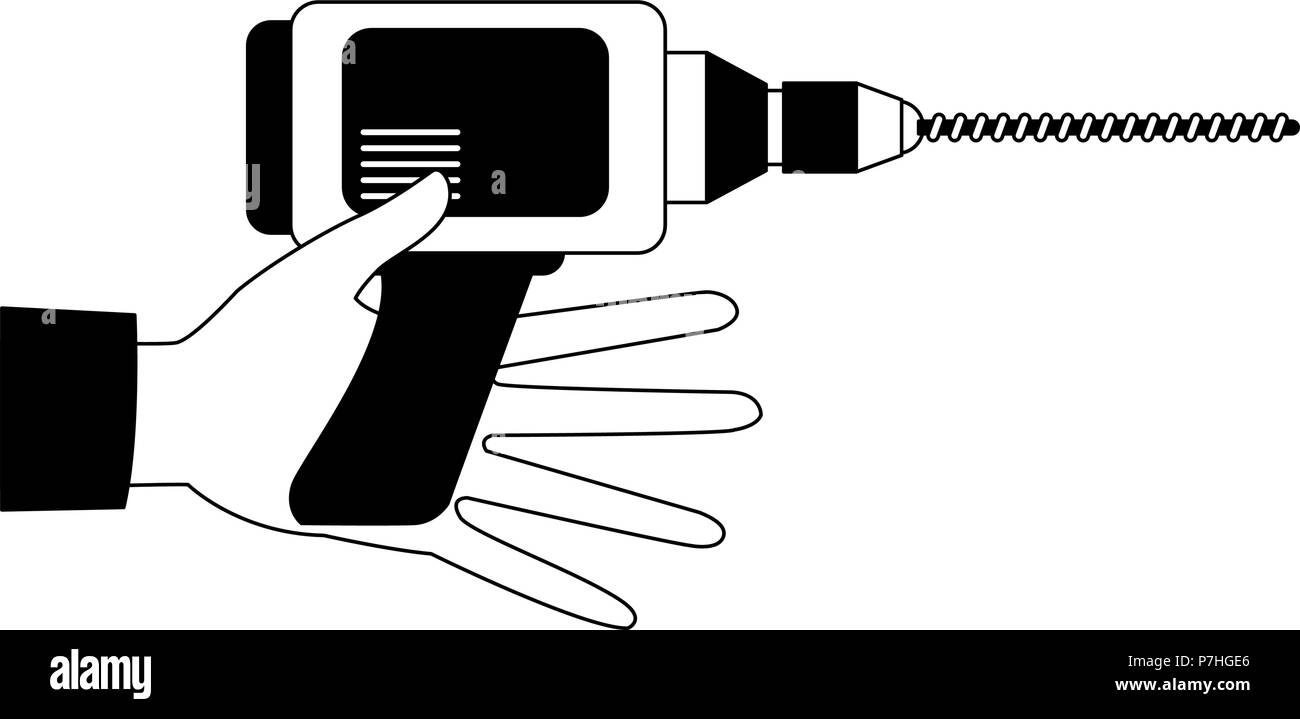 Drill construction tool vector illustration graphic design Stock Vector ...